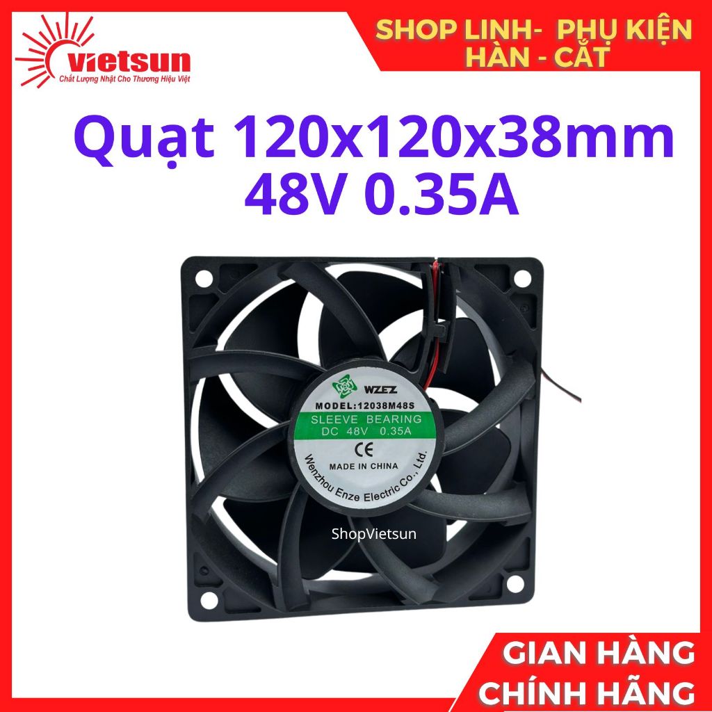 Quạt giải nhiệt 12038 12cm 48V | Shopee Việt Nam
