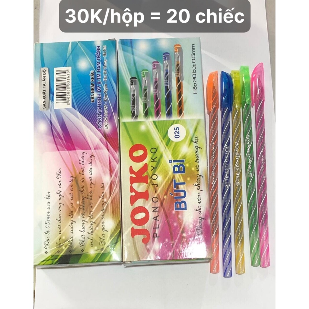 Bút bi nến JOYKO JK-025 (mực Xanh) | Shopee Việt Nam