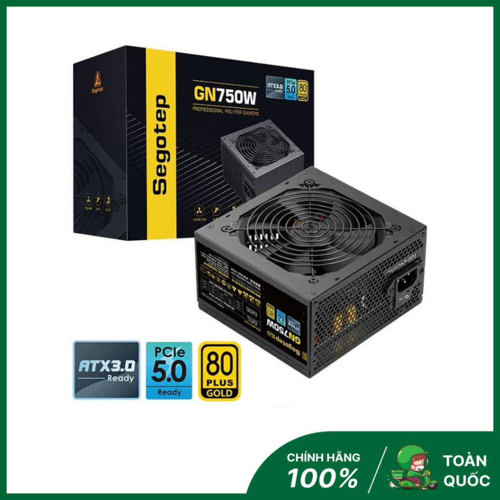 Nguồn Segotep N750W 750W 80 PLUS GOLD (ATX3.0+PCIE 5.0-NON MODULAR ...