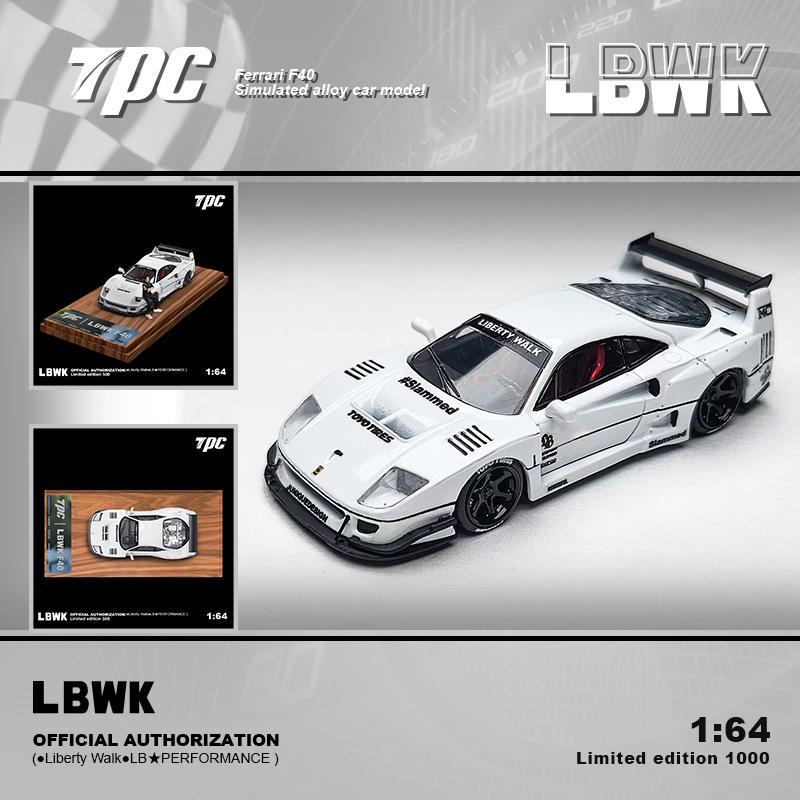 MÔ HÌNH 1:64 TPC - LBWK Ferrari F40 White (Figure) | Shopee Việt Nam