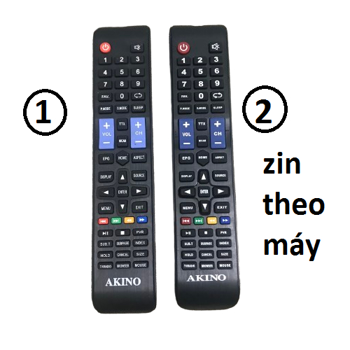 Remote điều khiển tivi akino hàng zin theo máy, bảo hành 6 tháng ...