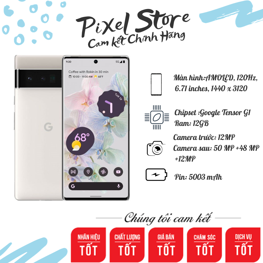 Điện Thoại Google Pixel 6 Pro Quốc Tế 12/128GB | Shopee Việt Nam