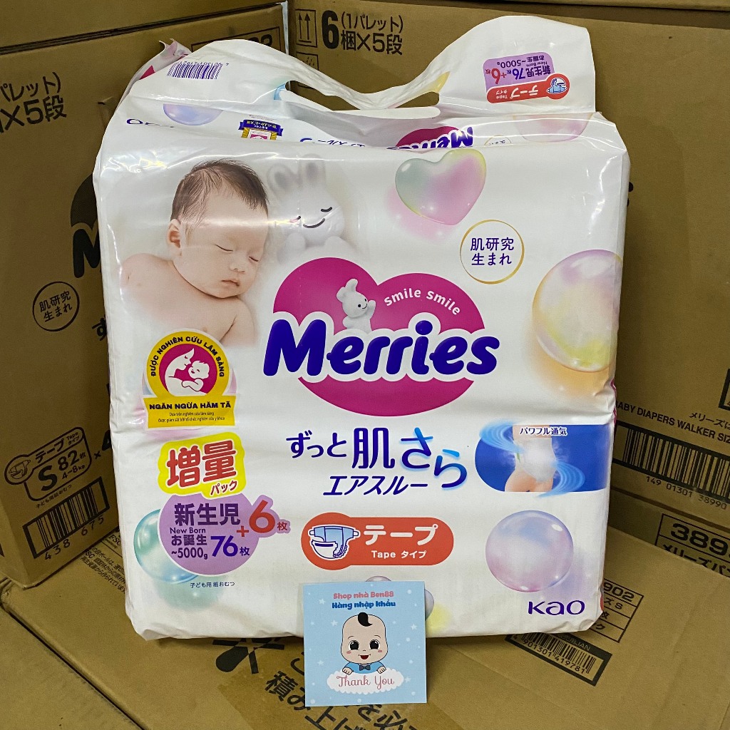 Tã Bỉm Merries Loại Dán/Quần Hàng Nội Địa Nhật Mẫu Mới Jumbo, Cộng ...