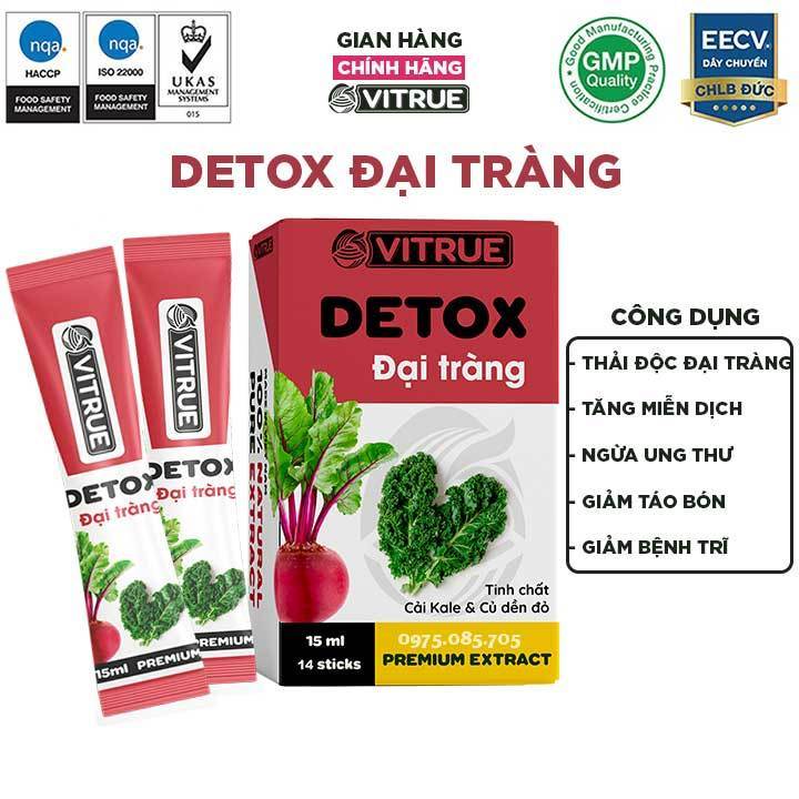 VITRUE Detox Đại Tràng - Thải Độc Đại Tràng Và Đường Ruột, Giảm Táo Bón ...