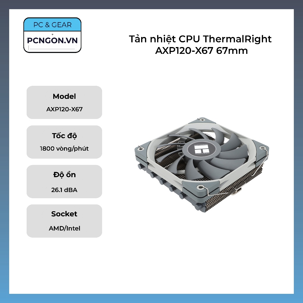 [PCNGON] Tản nhiệt CPU ThermalRight AXP120-X67 67mm | Shopee Việt Nam