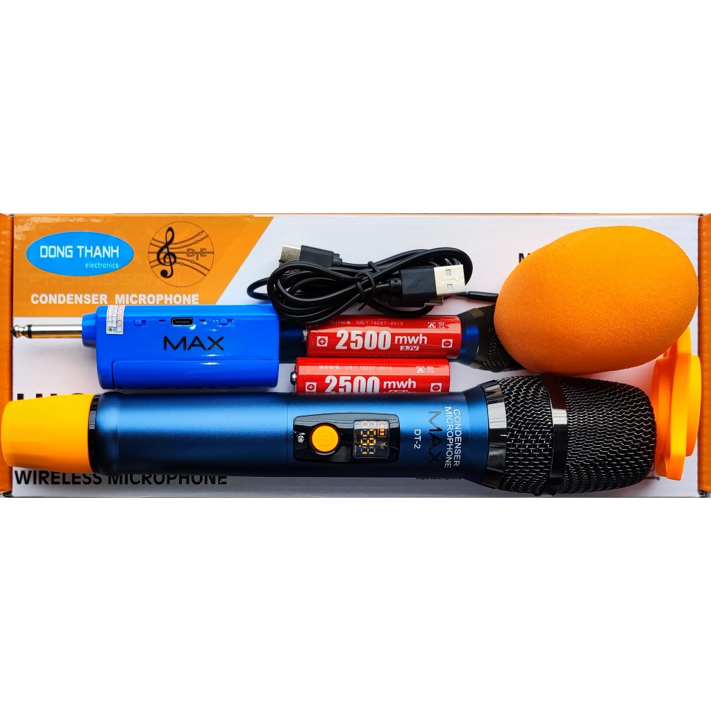 MICRO KHÔNG DÂY UHF HÀNG CAO CẤP: CONDENSER MICROPHONE MAX 36 DT-2 HÀNG ...