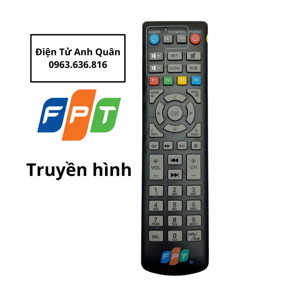 Remote điều khiển truyền hình fpt đầu fpt box | Shopee Việt Nam