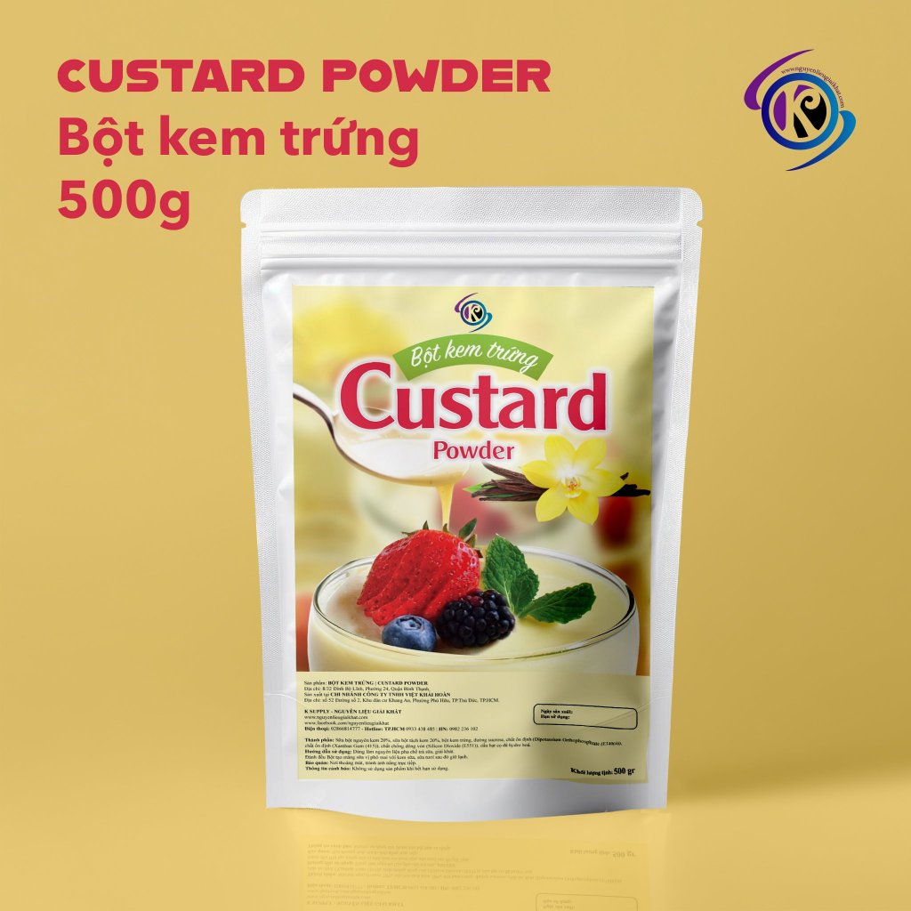 Bột Kem Trứng - Custard Powder 500GR - K Supply Nguyên Liệu Giải Khát ...