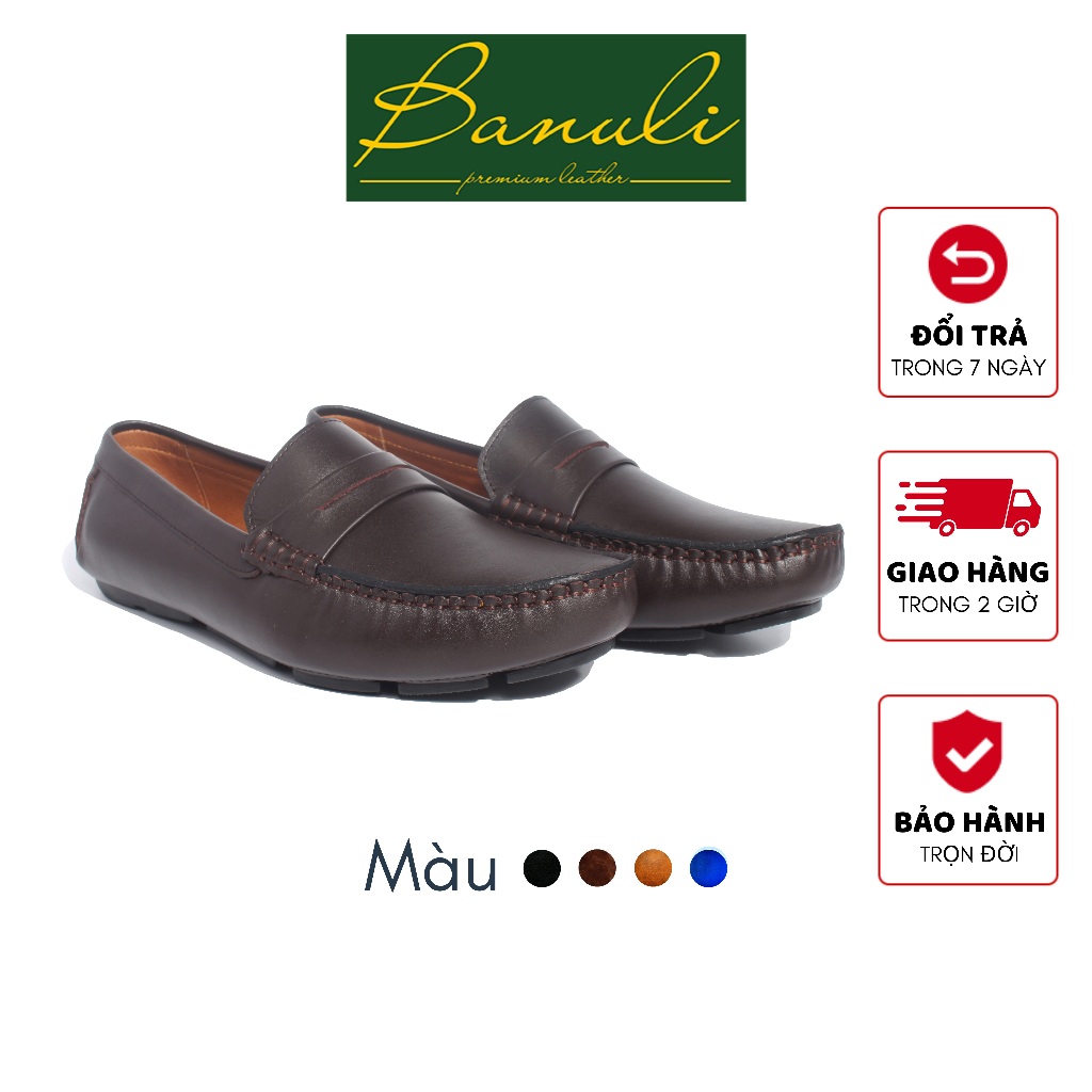 Penny BANULI BSMC09 Men'S Moccasins Shoes (Giày Lười Da Nappa, Đế Siêu ...