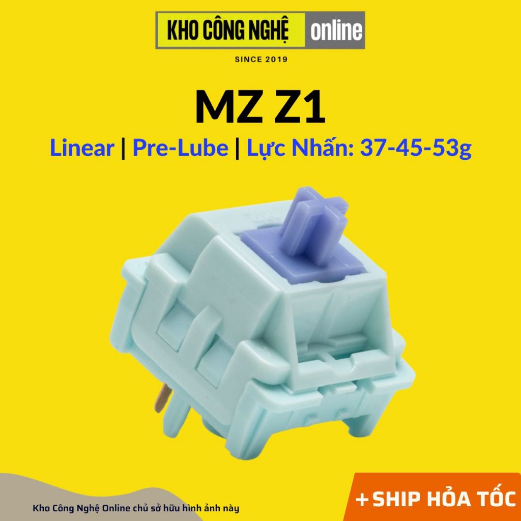 Switch MZ Z1 Linear công tắc bàn phím cơ Switch Z1 (5 Pin, Pre-lube ...