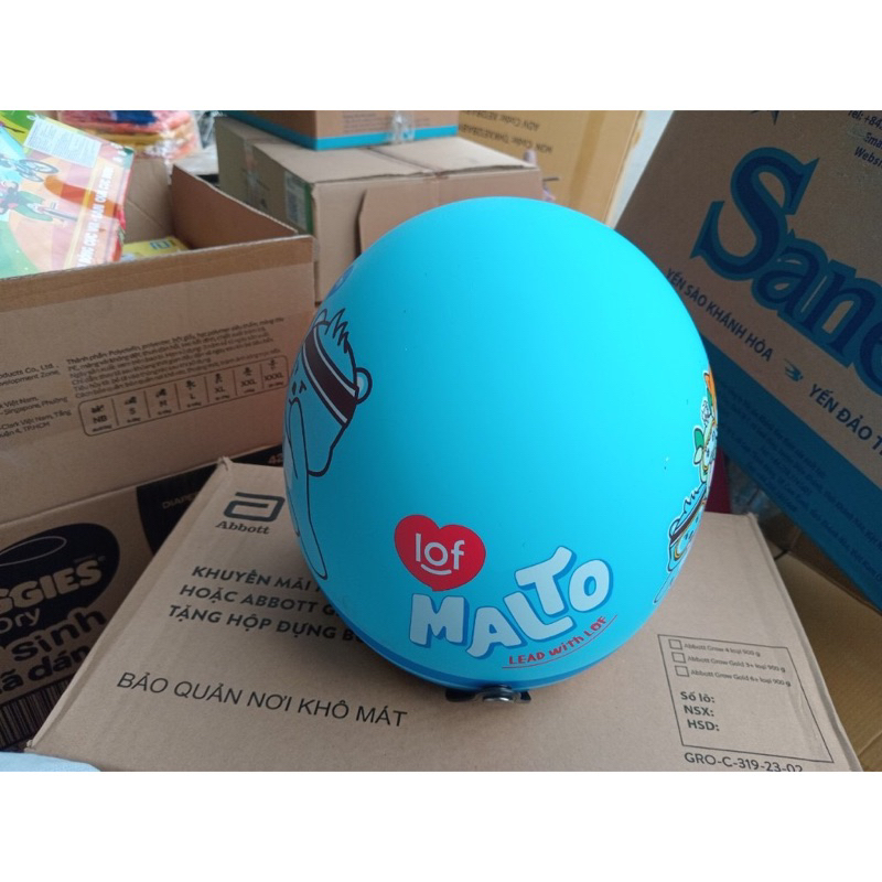 Mũ bảo hiểm 3/4 Malto màu xanh | Shopee Việt Nam