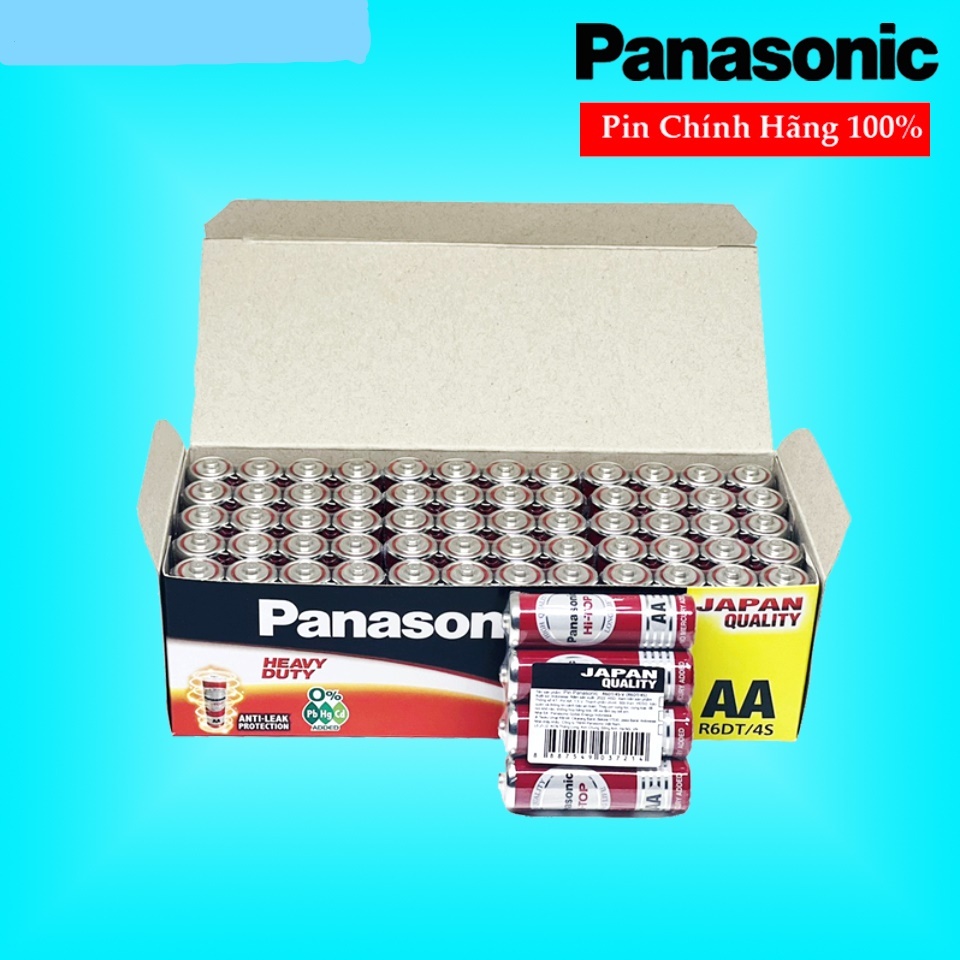 Một Vỉ 4 Viên Pin AA Panasonic 1,5V Tiểu Đỏ R6DT-4S Chính Hãng | Shopee ...