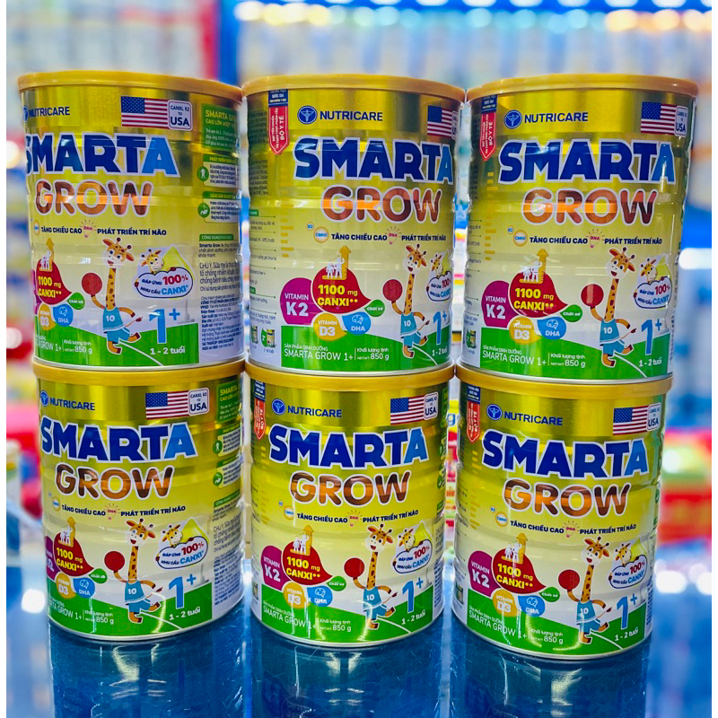 Sữa Bột Nutricare Smarta Grow 0+/1+/2+Chiều cao Não Bộ (900g) | Shopee ...