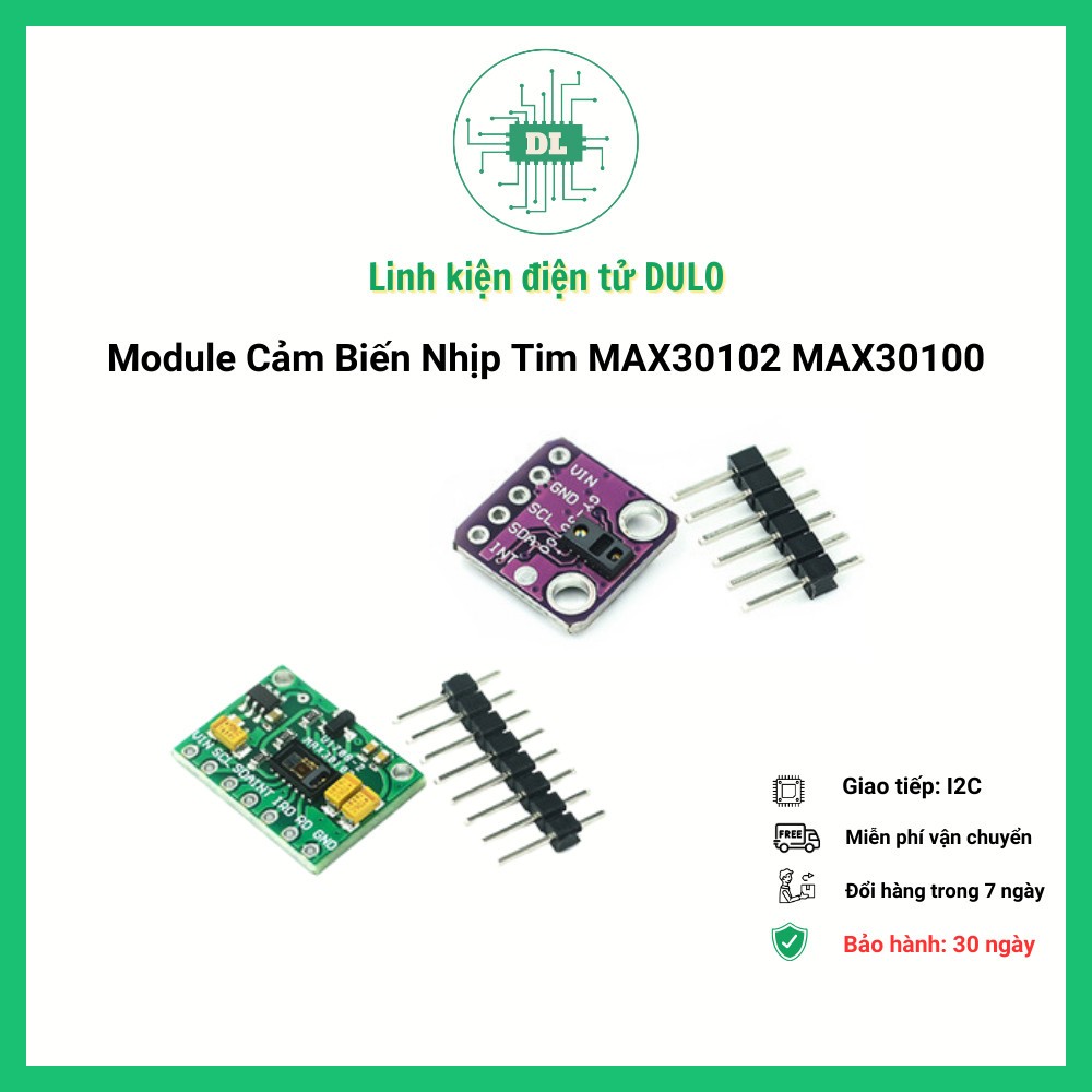 Mô-đun Cảm Biến Nhịp Tim MAX30102 MAX30100 | Shopee Việt Nam