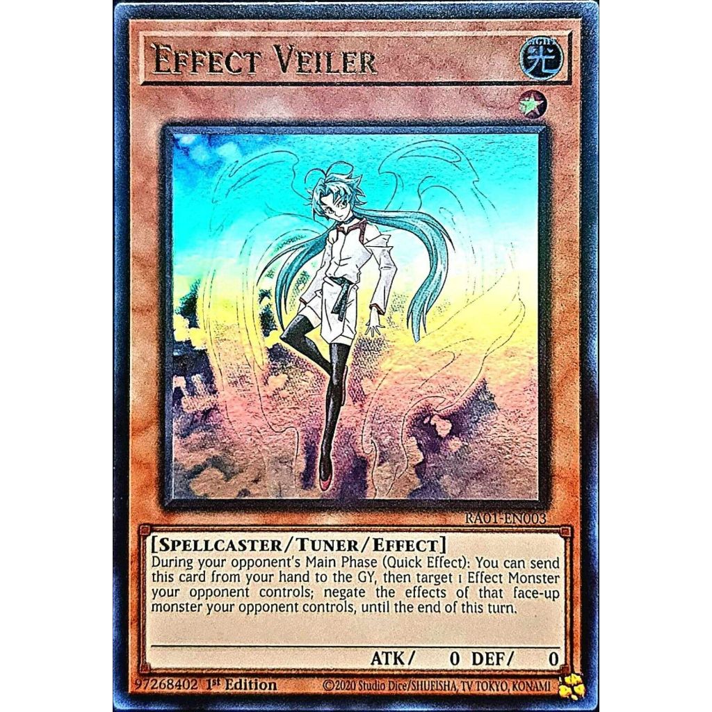ra01 Lá bài thẻ bài Yugioh Effect Veiler - super ultra rare - Tặng bọc ...