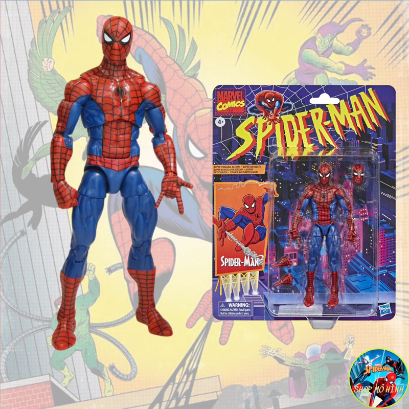 Mô Hình Spider Man Retro Marvel Legends Hasbro BL | Shopee Việt Nam