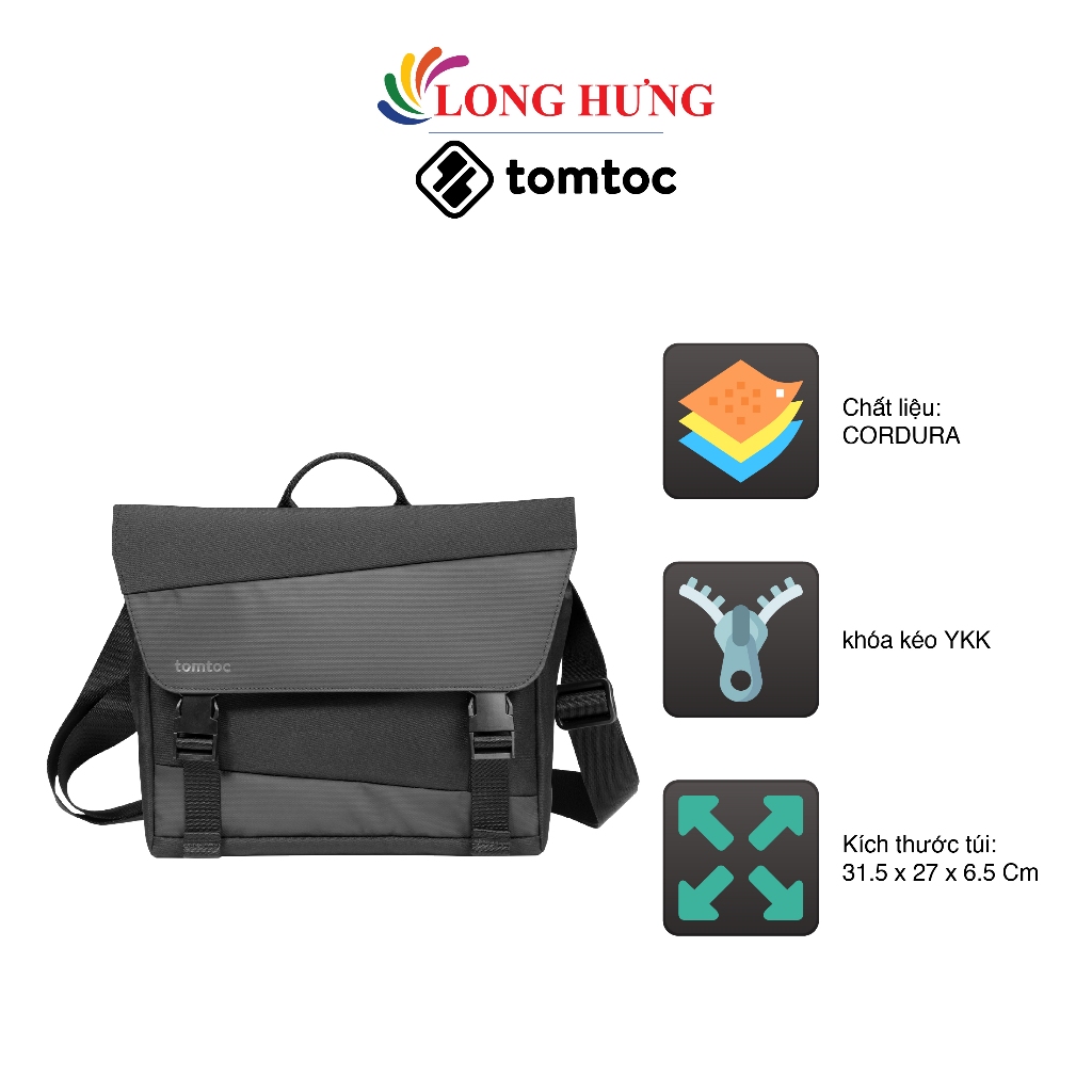 Túi đeo chéo Tomtoc Slash-T27 Shoulder Bag Meteorite 11 inch T27S1D1 ...