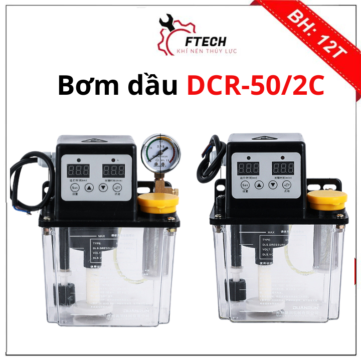 Bơm dầu tự đông DCR-50/1C/2C dung tích 2l lưu lượng 50cc/phút dùng bôi trơn | Shopee Việt Nam