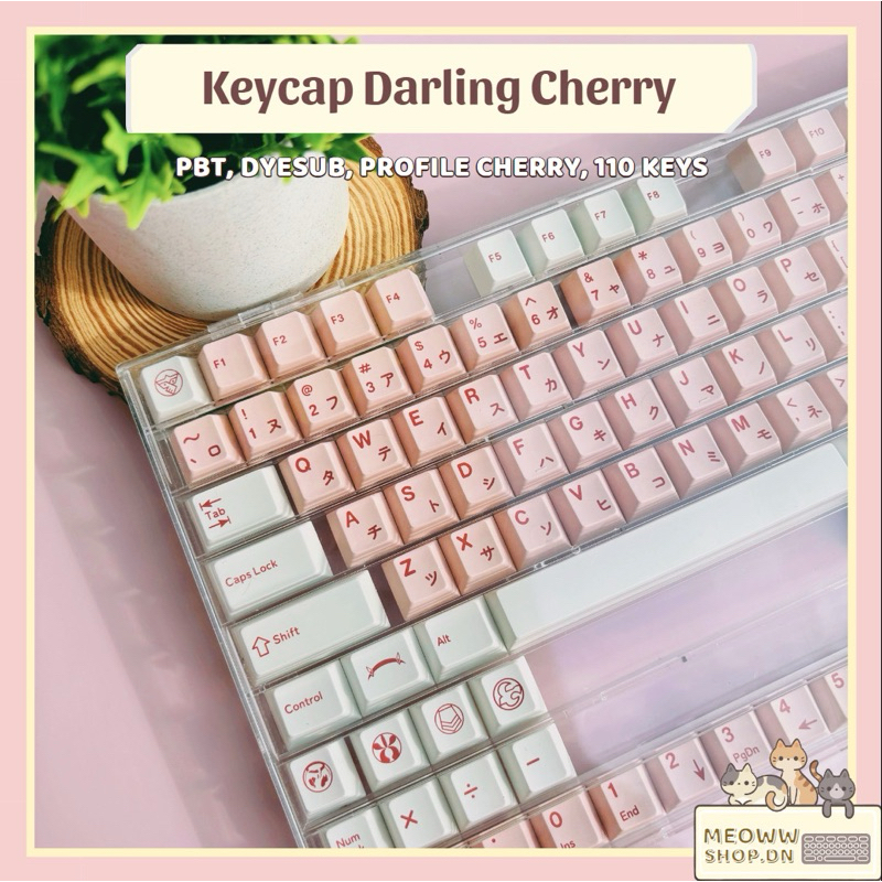Keycap Darling | Profile Cherry | PBT dyesub giá rẻ cho bàn phím cơ ...