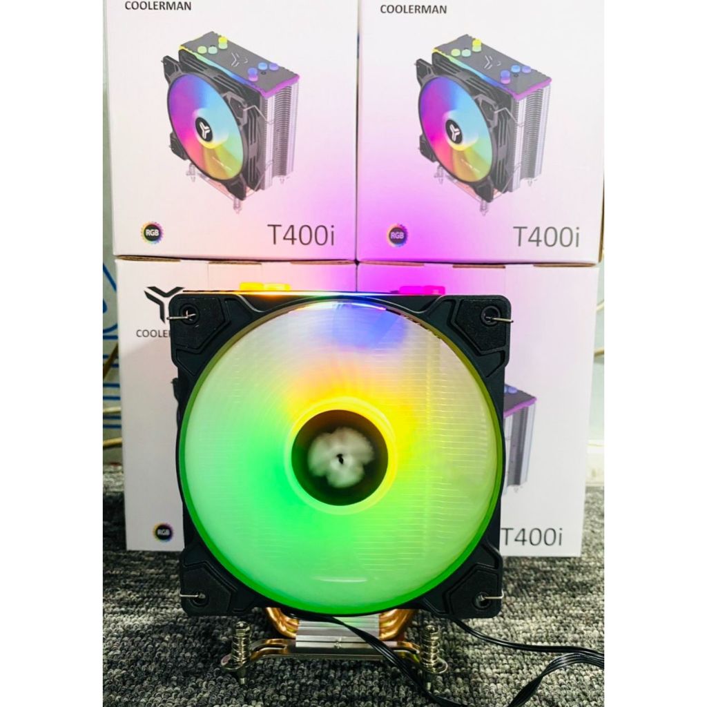 Tản nhiệt CPU CoolerMan T400i led RGB | Shopee Việt Nam