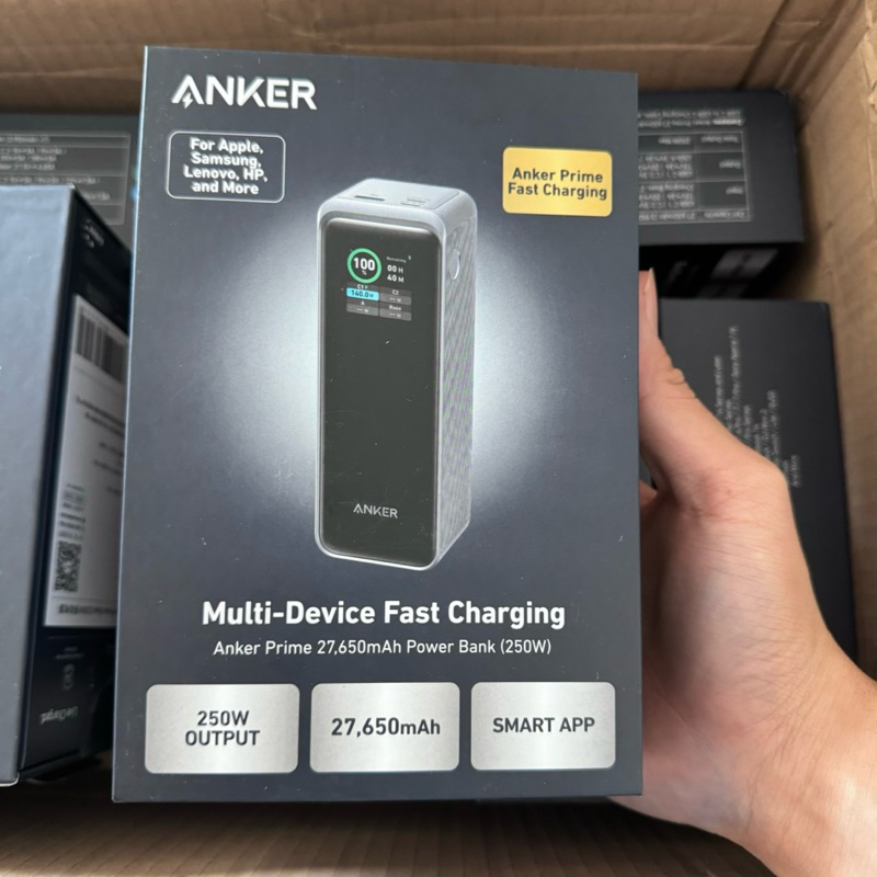Pin Dự Phòng Anker Prime 27650mah 250W A1340, điều khiển qua app, PD ...
