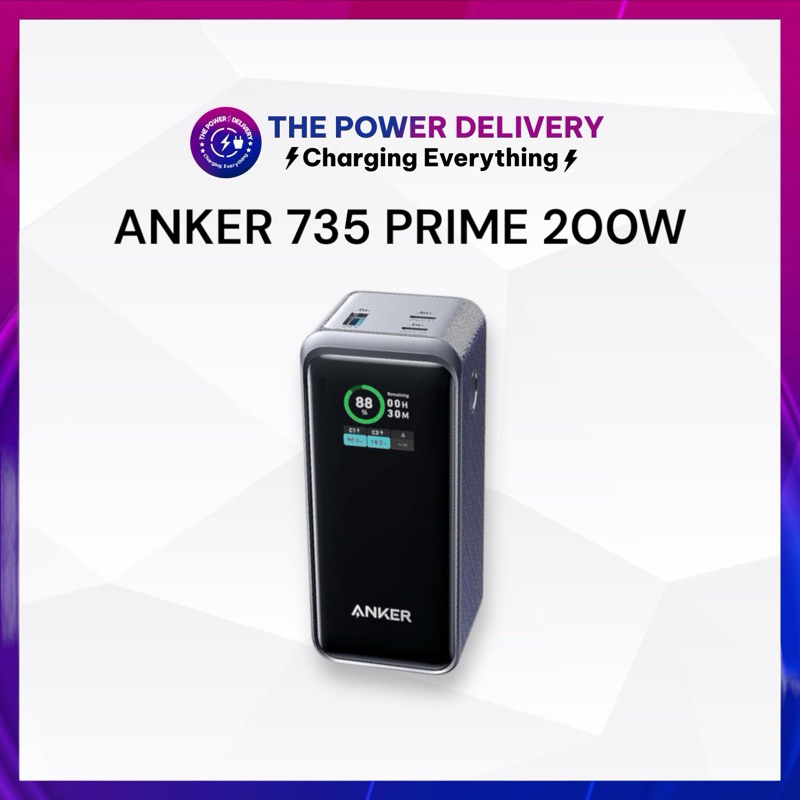 Pin sạc dự phòng Anker Prime 735 PowerCore 200W A1336, 20.000mAh, màn ...