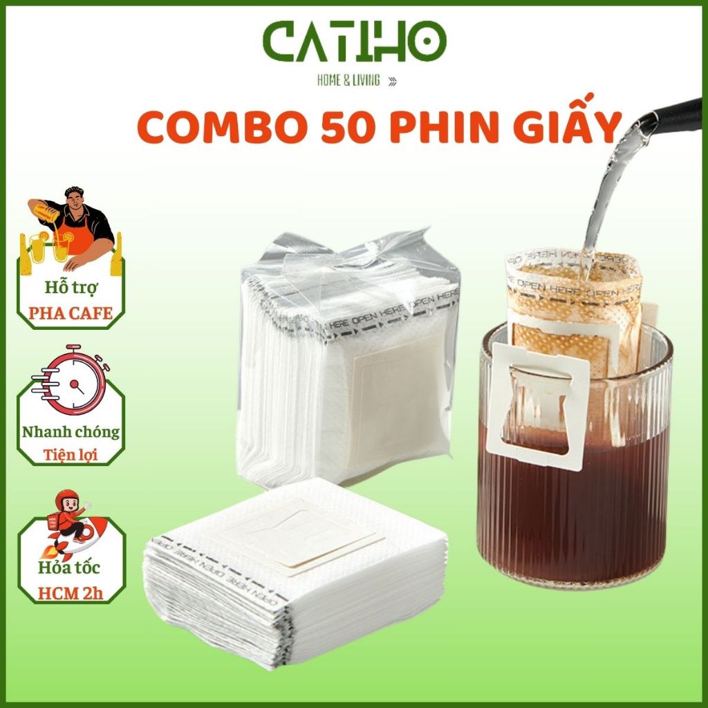 Phin pha cafe tiện lợi khi uống tại nhà combo 50 phin cafe mang đi du lịch cafe phin giấy linh ...