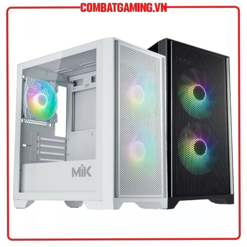 Case Máy Tính MIK MORAX 3FA Black/White (Sẵn 3 Fan ARGB) Hàng Chính ...