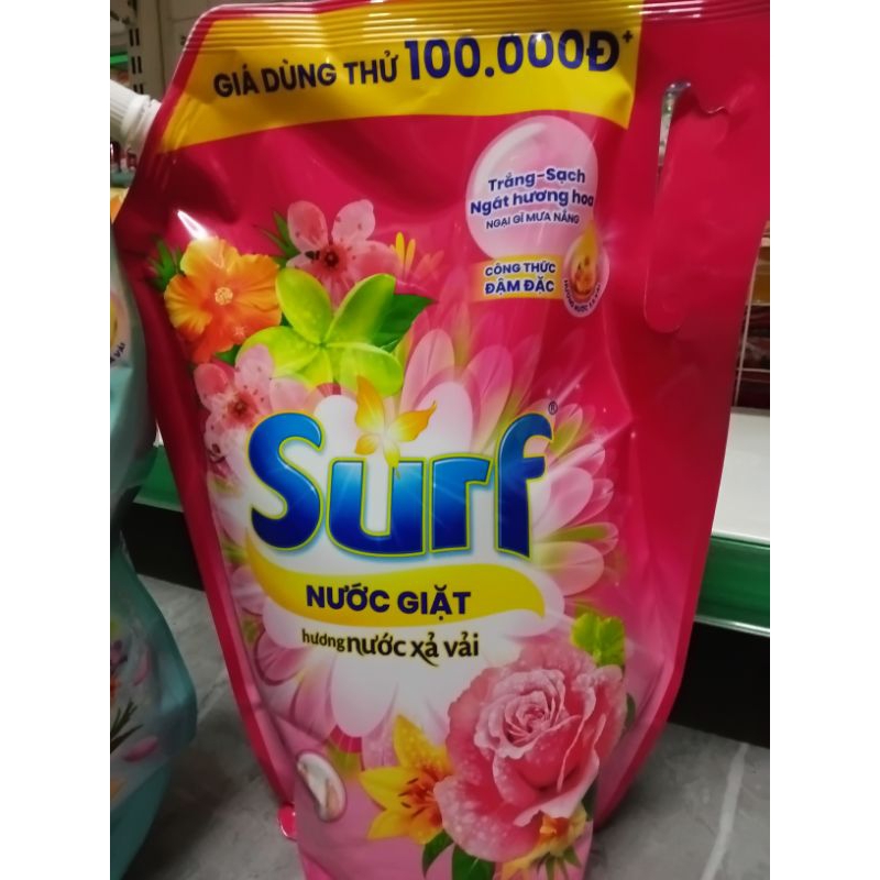Nước giặt Surf hương hoa cỏ, hương sương mai túi 2,9kg | Shopee Việt Nam
