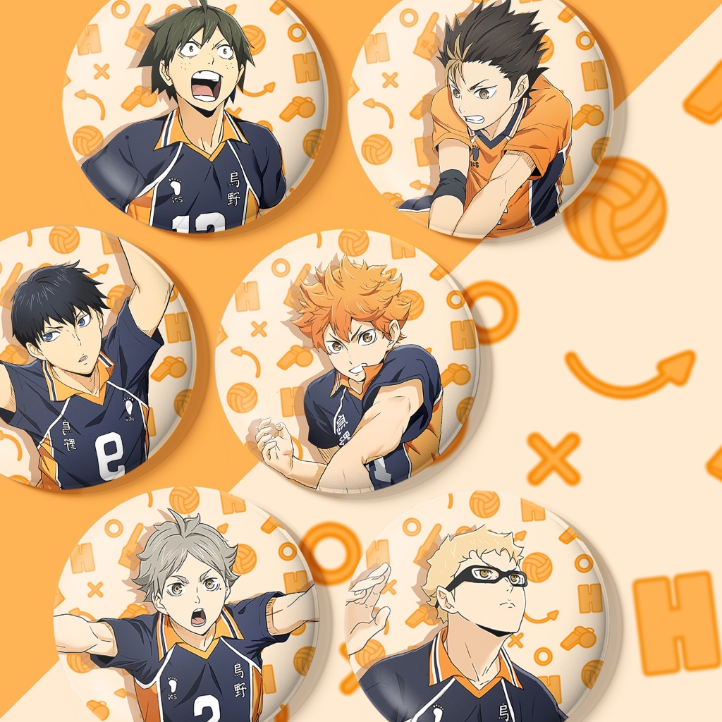 Huy Hiệu Cài Áo Anime - Haikyu (ICON) - Ghim Cài Áo, Badge Phụ Kiện ...