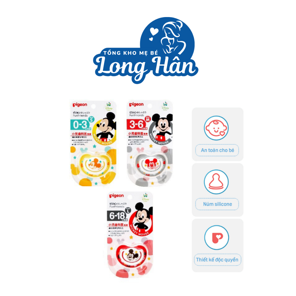 Ty Ngậm Funfriends Disney Minnie Pigeon, Ti ngậm Pigeon phiên bản Mickey cho Bé Trai (size S/M/L ...