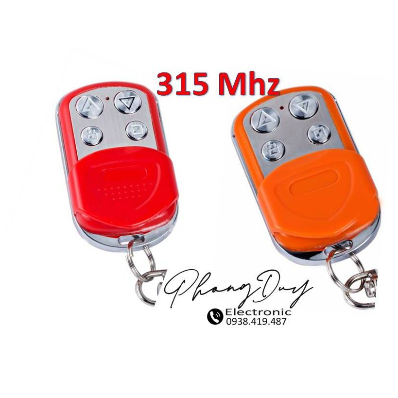 Remote RF học lệnh phát 50 mét tần số 315 Mhz, 433 Mhz vỏ inox | Shopee Việt Nam