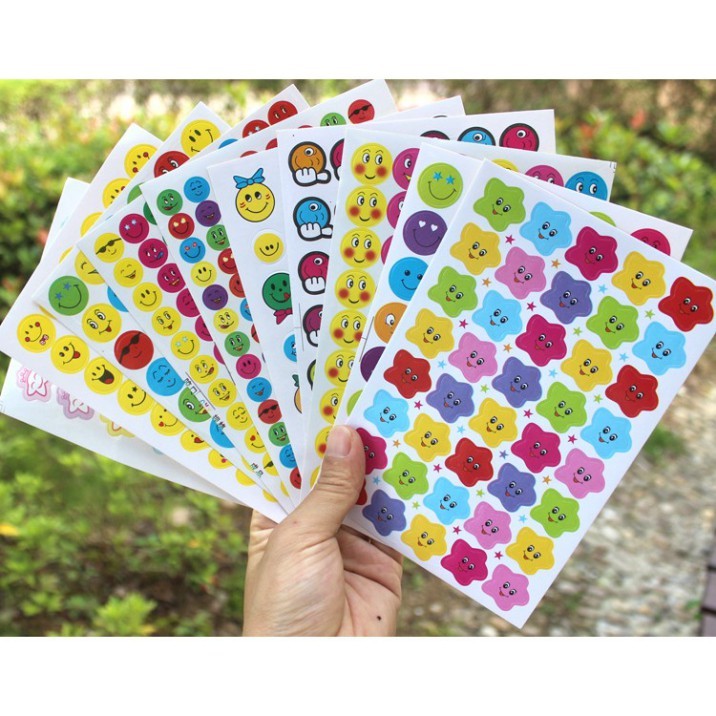 set 10 tấm Sticker khen thưởng học sinh dán sổ cute dễ thương, sticker ...