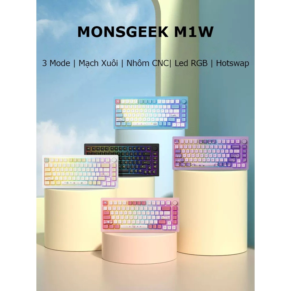 [SẴN HÀNG ] Bàn Phím Cơ Không Dây Monsgeek M1W | Nhôm CNC | 3 Mode ...