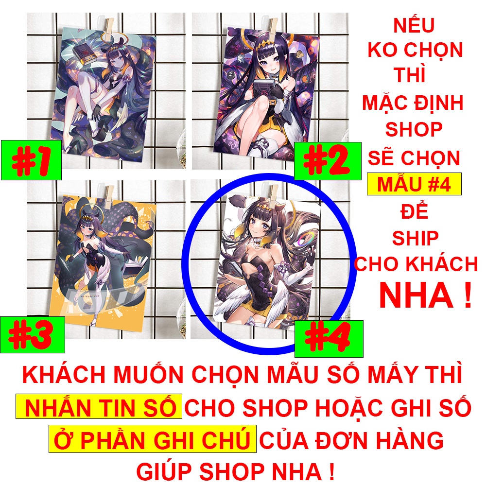 Tranh Poster Postcard A5 Hololive Ninomae Ina'nis CHẤT LIỆU GIẤY CAO CẤP - 2D Tộc Shop | Shopee ...