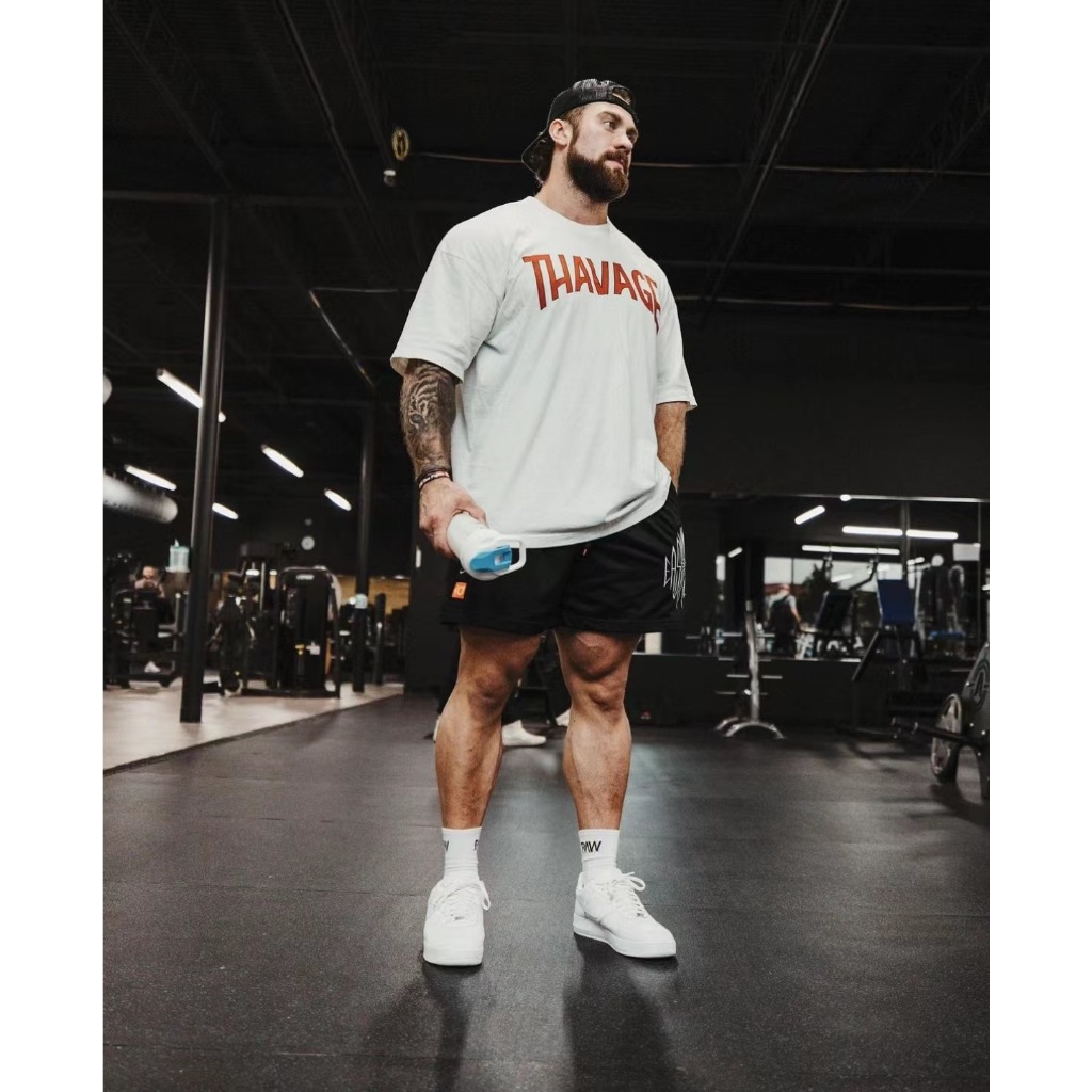 [CBUM] áo phông CBum THAVAGE basic oversize chất cotton thể thao ...