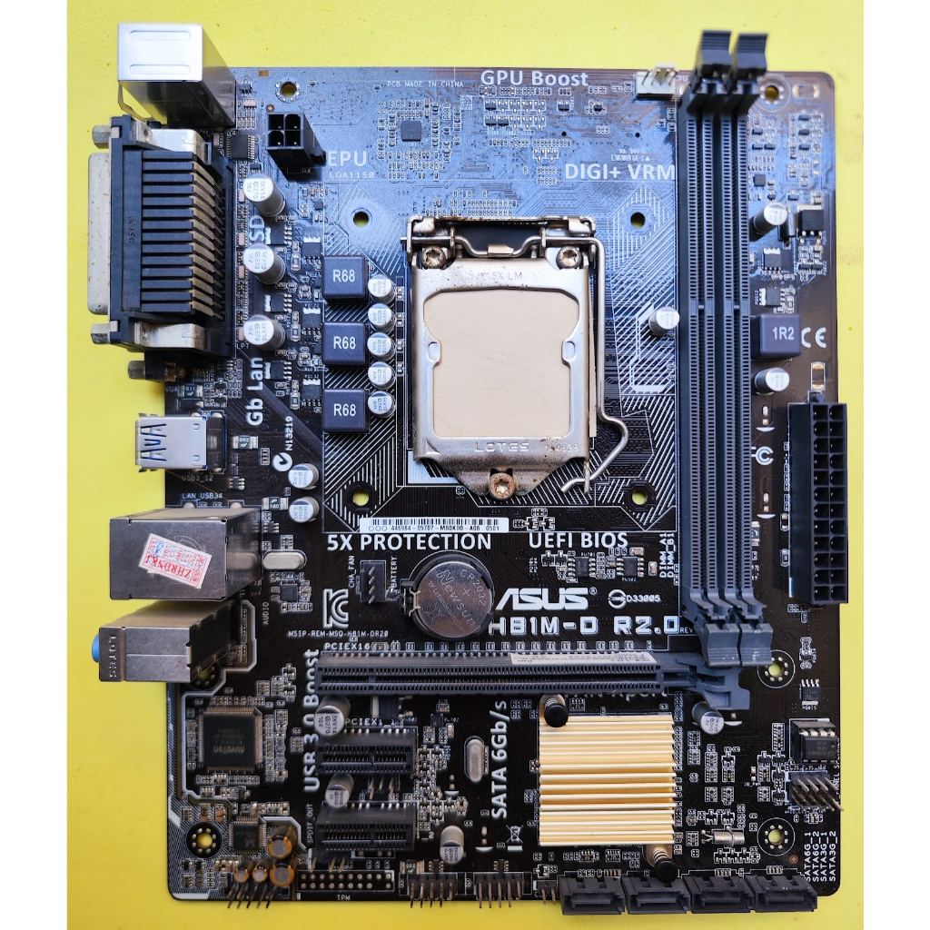 Main máy tính H81 bóc máy chính hãng Gigabyte, Asus...tặng kèm chắn ...