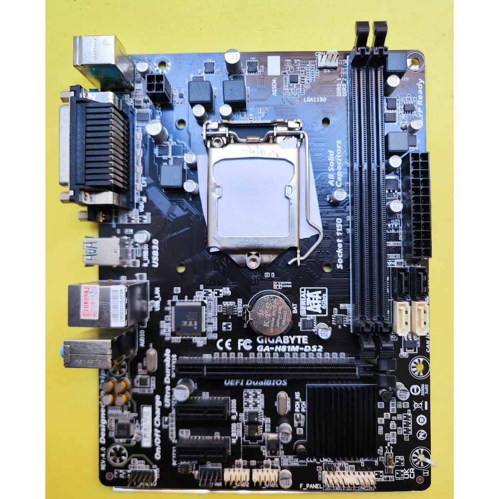 Main máy tính H81 bóc máy chính hãng Gigabyte, Asus...tặng kèm chắn main + pin Cmos + Keo tản ...