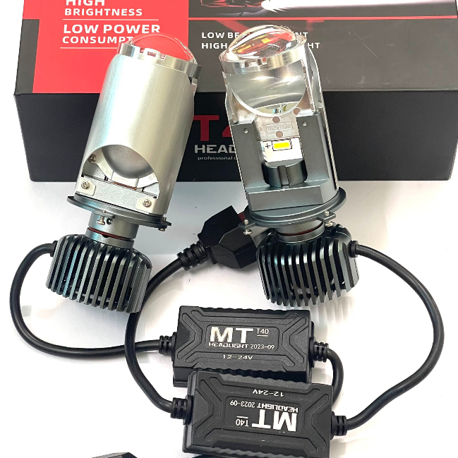 Bóng Đèn Led Pha Bi Cầu Mini T40 mẫu mới nhất 2023 60w lắp cho Ô tô Xe ...