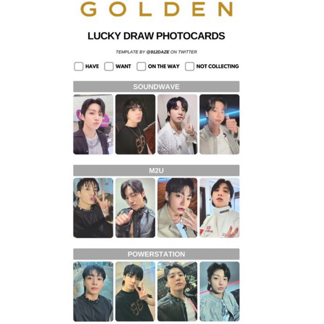 [Chỉ Photocard] BTS JungKook GOLDEN LUCKY DRAW chính hãng, lucky draw BTS | Shopee Việt Nam