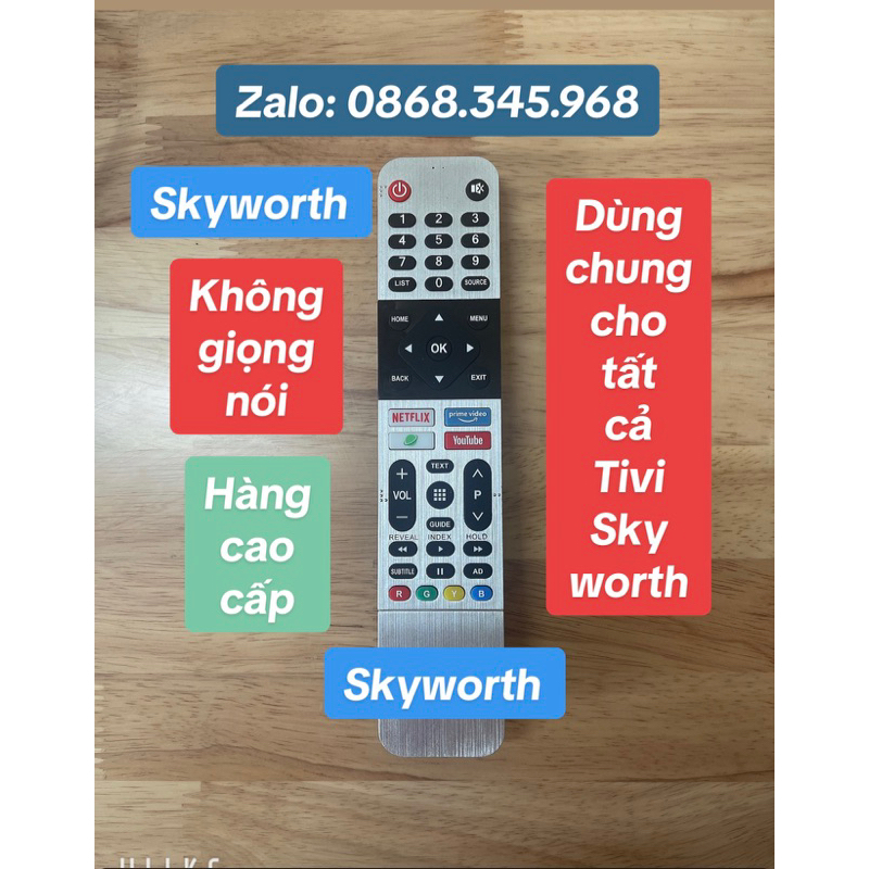 Remote Điều khiển Tivi Skyworth đa năng(Dùng chung tất cả Tivi Skyworth) | Shopee Việt Nam