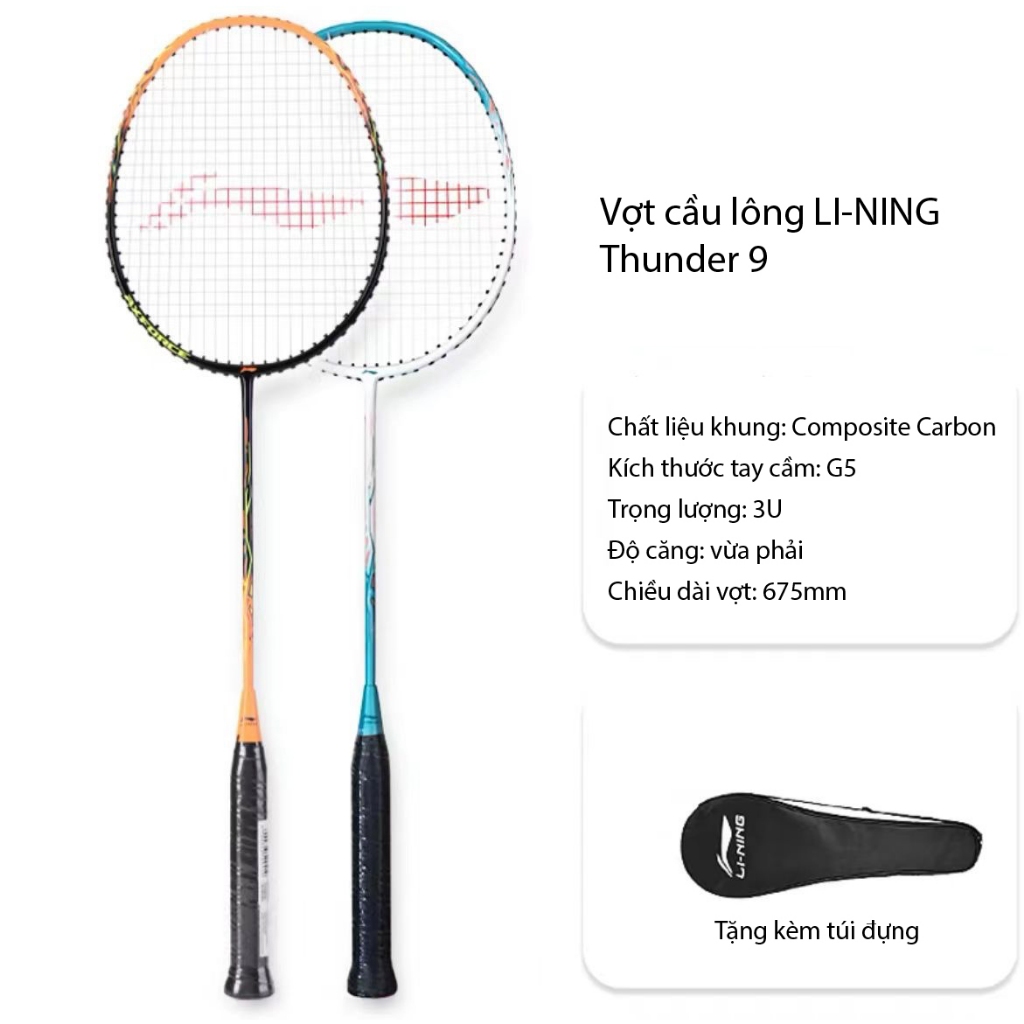 Bộ 2 Cây Vợt Cầu Lông LI-NING Chính Hãng TẶNG Kèm Túi Đựng Siêu Nhẹ ...