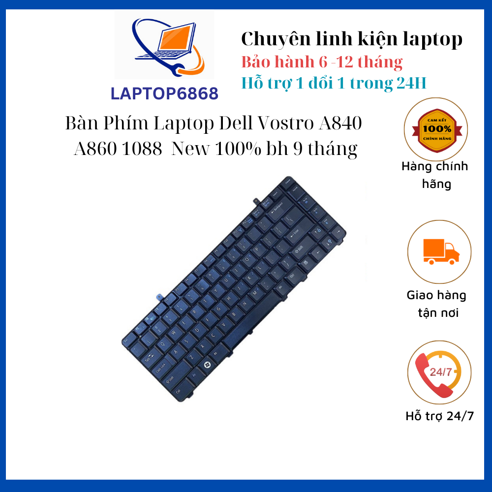 Bàn Phím Laptop Dell Vostro A840 A860 1088 1014 1015 PP37L PP38L New ...