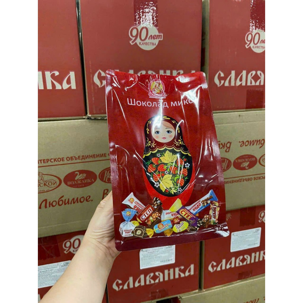 Kẹo Mix Socola Nga 8 vị Accopit chính hãng 450g | Shopee Việt Nam
