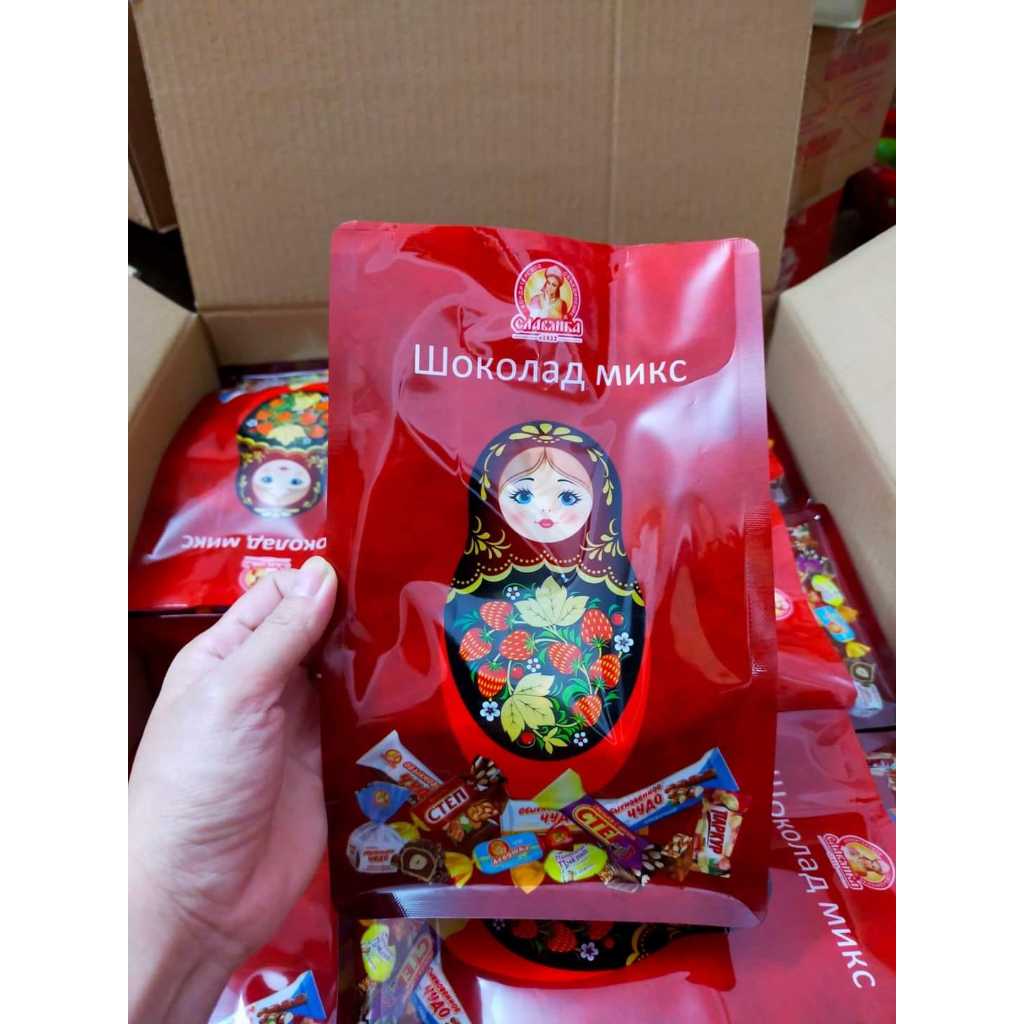 Kẹo Mix Socola Nga 8 vị Accopit chính hãng 450g | Shopee Việt Nam