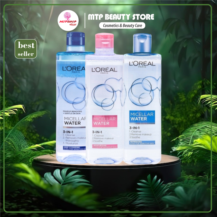 Nước Tẩy Trang Loreal - L'Oreal Paris 3-in-1 Micellar Water 400ml | Shopee Việt Nam