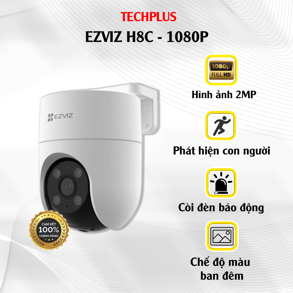 Camera Wifi EZVIZ H8C 2MP xoay thông minh HD 1080P - CHÍNH HÃNG BẢO ...