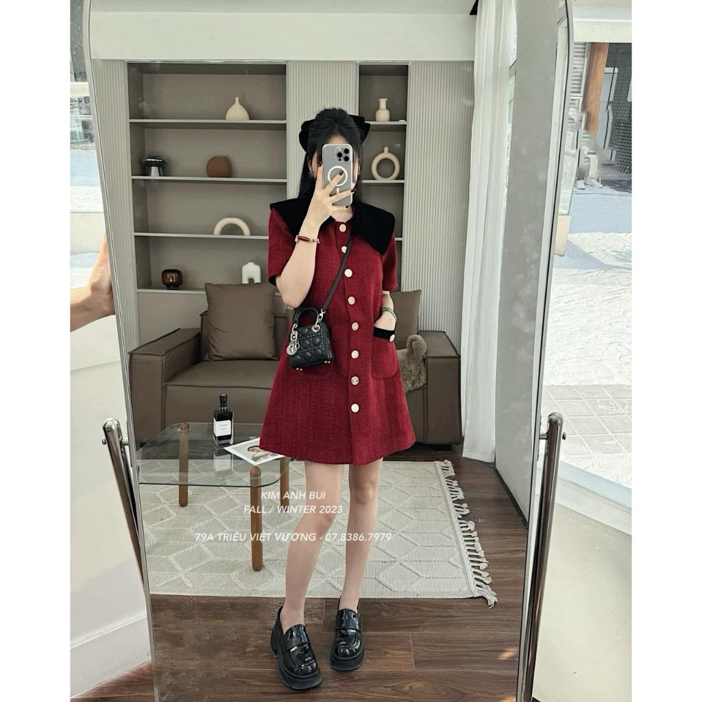 Váy tơ pha tafta đẹp xịn bồng xè kèm nơ cổ, Váy công chúa đi dự tiệc ...