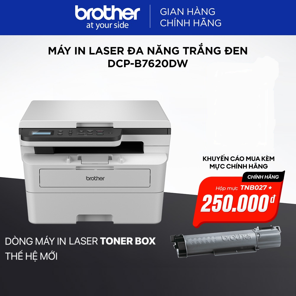 Máy in laser đa năng trắng đen DCP-B7620DW - Hàng chính Hãng Brother ...