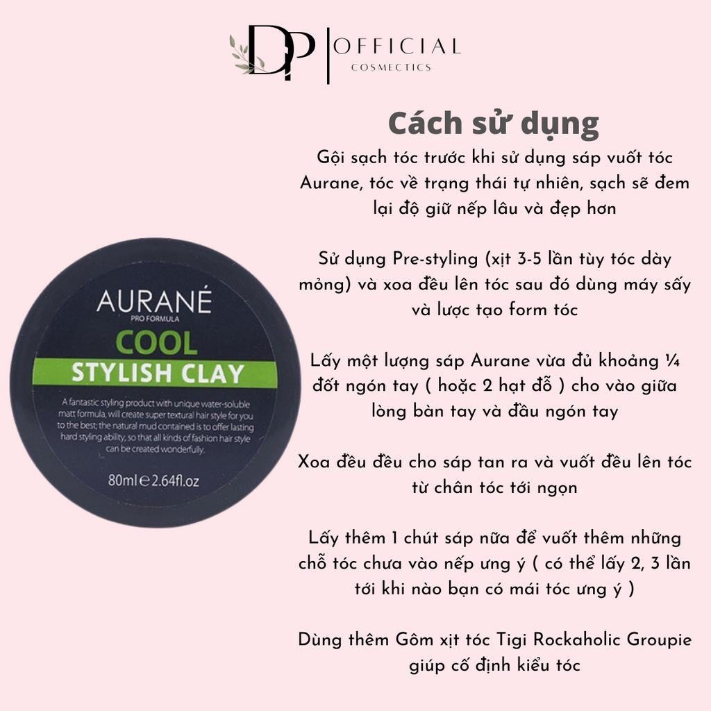 Sáp vuốt tóc nam Aurane Cool Stylish Clay 80gr tạo kiểu giữ nếp cho tóc ...